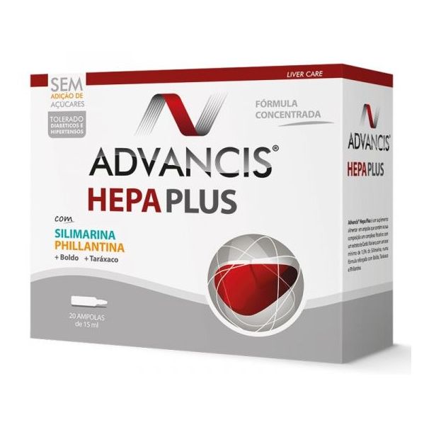 Advancis Hepa Plus Ampoules - 15ml (x20 units) | Healtsy